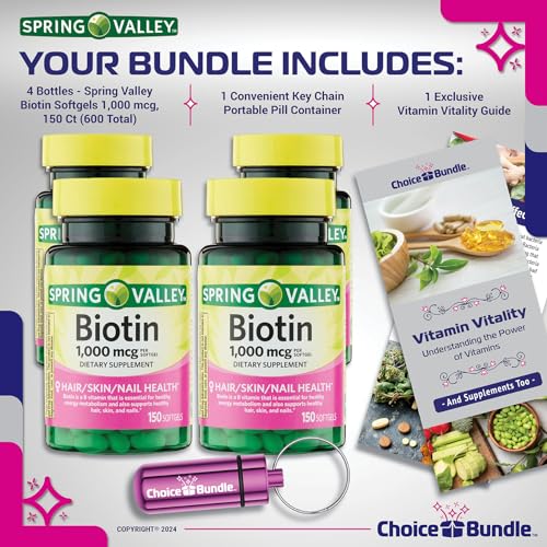 High potency Spring Valley Biotin 1000 mcg