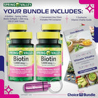 High potency Spring Valley Biotin 1000 mcg