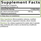 high potency St. John's Wort capsules