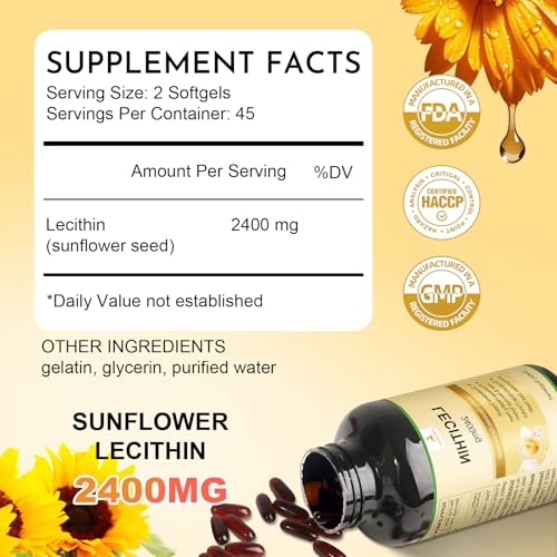 high potency sunflower lecithin capsules