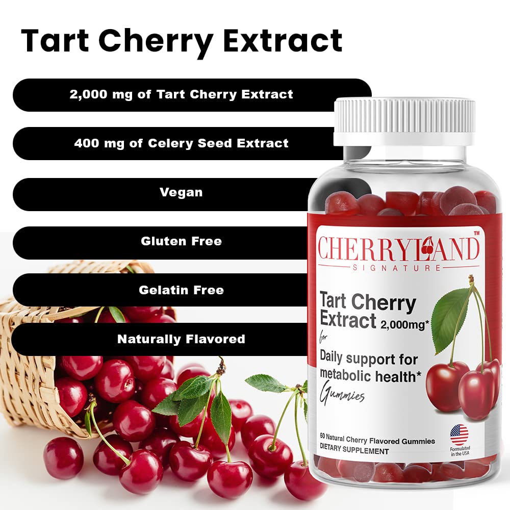 High potency tart cherry gummies 2000mg