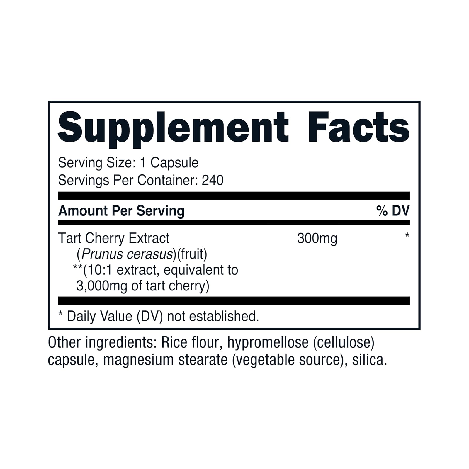 high potency tart cherry supplement