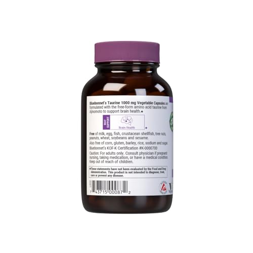 High potency taurine 1000 mg capsules