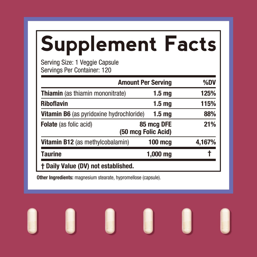 High potency Taurine 1000 mg supplement