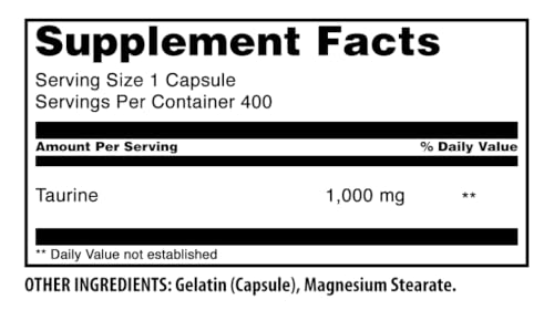 High potency taurine 1000 mg