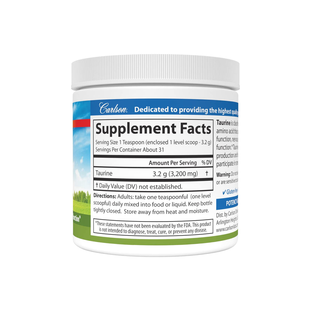 High potency taurine supplement 3200 mg