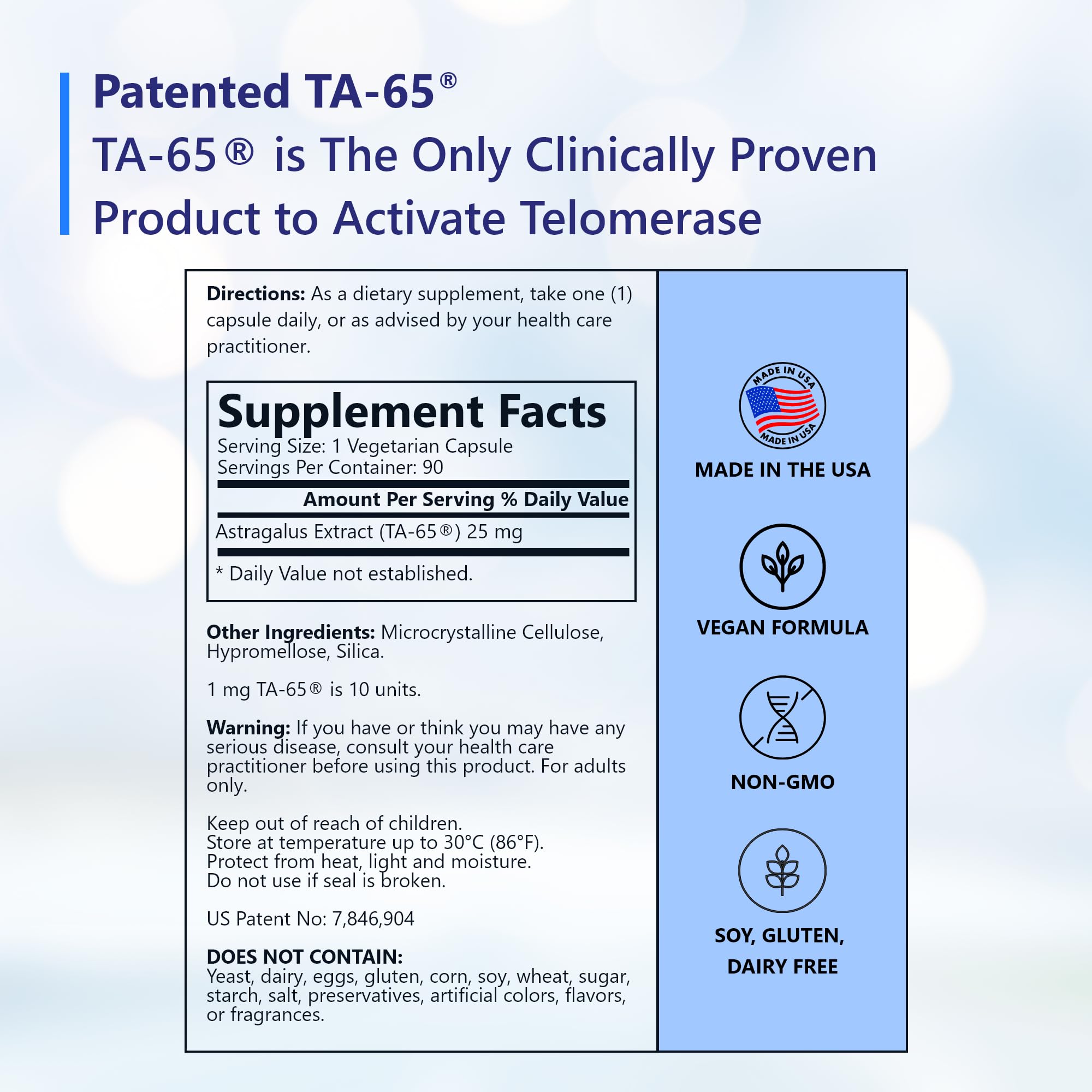 high potency telomere activation capsules