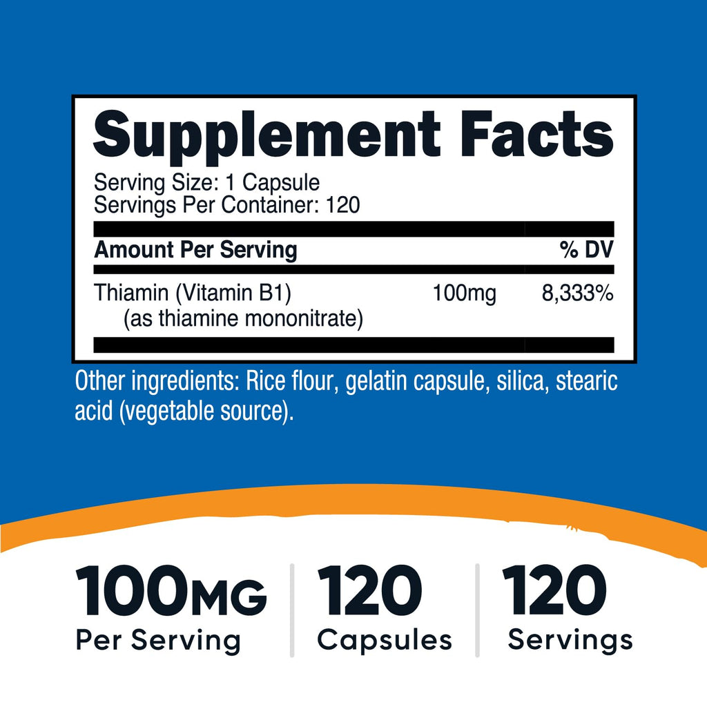 High potency thiamine supplement for wellness