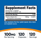 High potency thiamine supplement for wellness