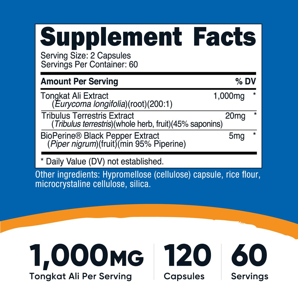 high potency Tongkat Ali capsules