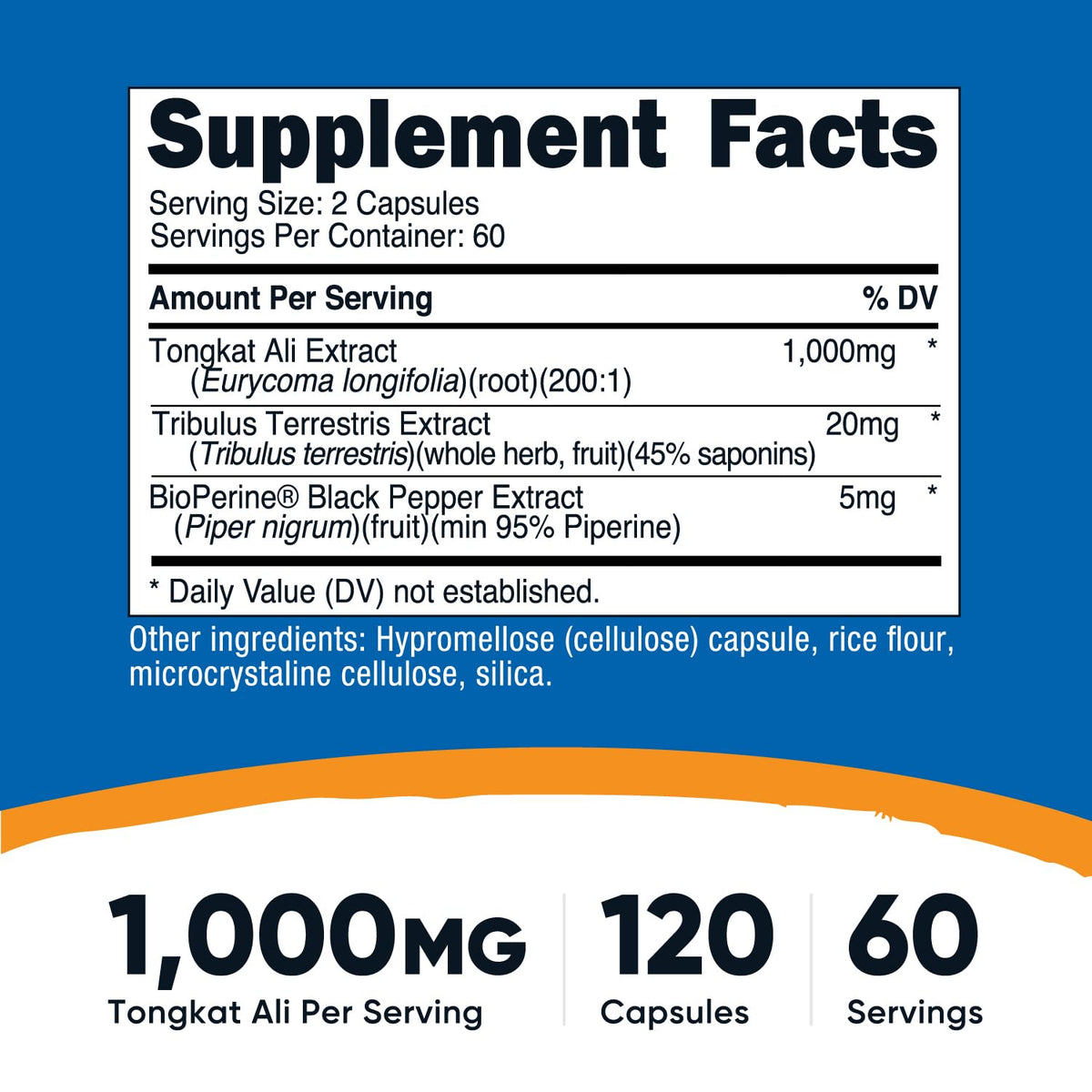 high potency Tongkat Ali capsules