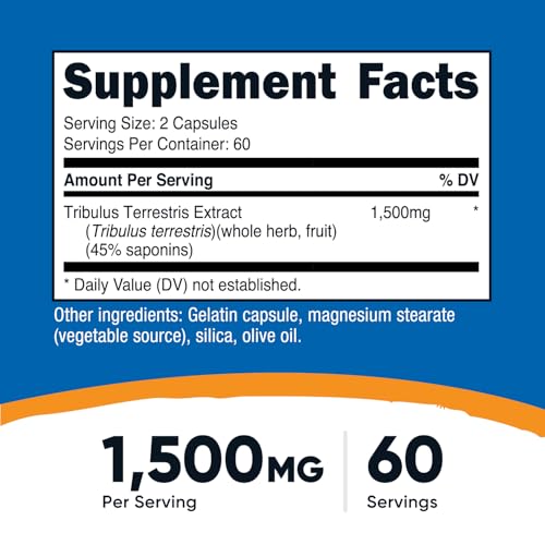 High potency Tribulus capsules for men