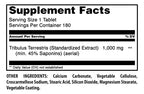 High potency Tribulus extract tablets