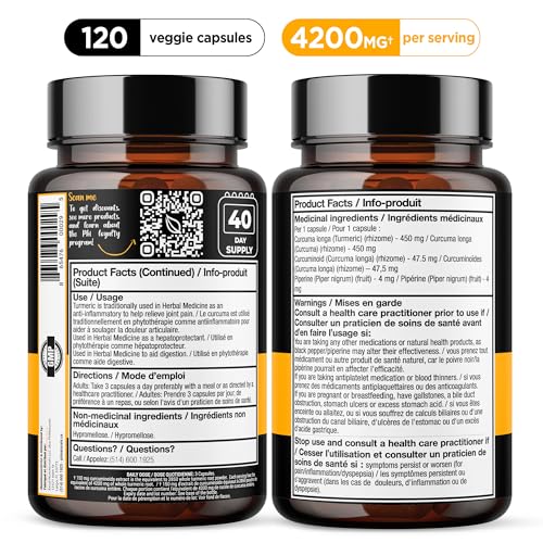 high potency turmeric and black pepper