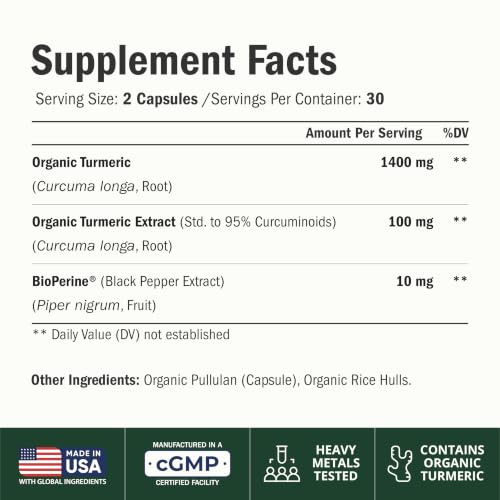 high potency turmeric capsules 1400mg