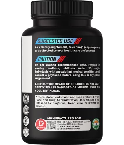 High potency turmeric capsules for vitality