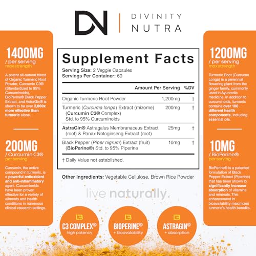 high potency turmeric curcumin 1400mg