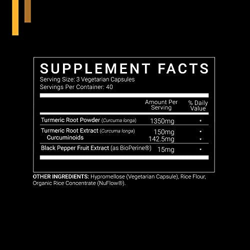high potency turmeric curcumin 1500mg
