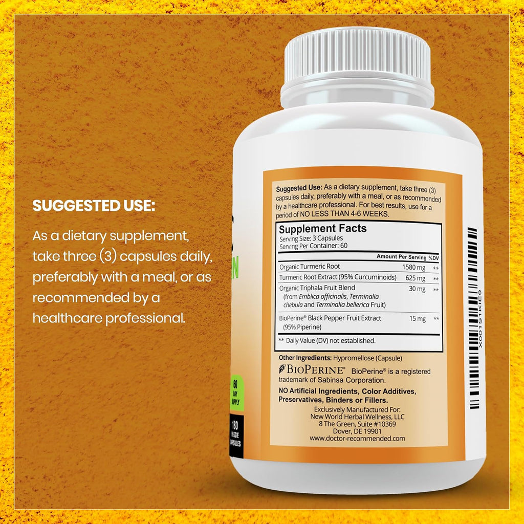 high potency turmeric curcumin capsules