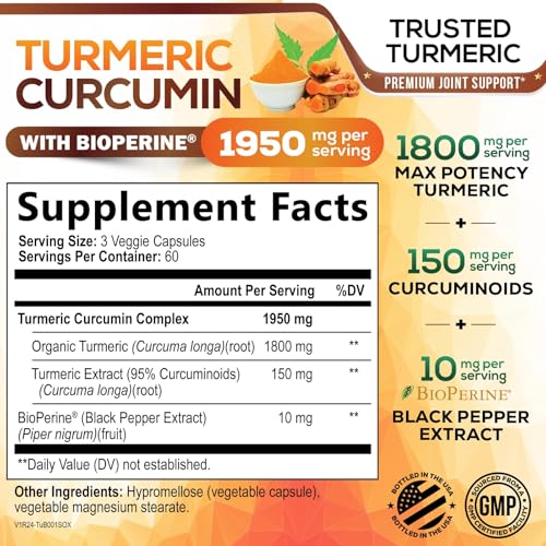 high potency turmeric curcumin capsules