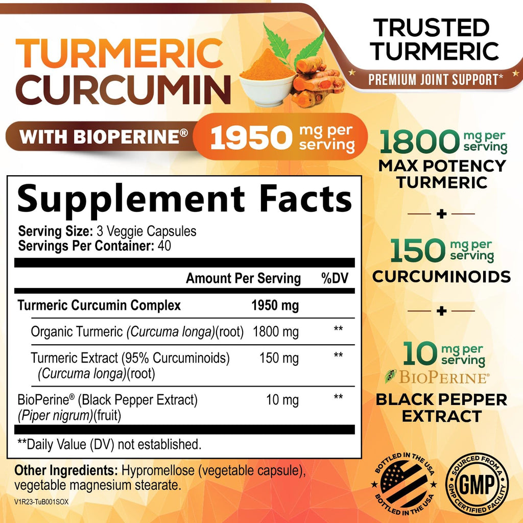 high potency turmeric curcumin capsules