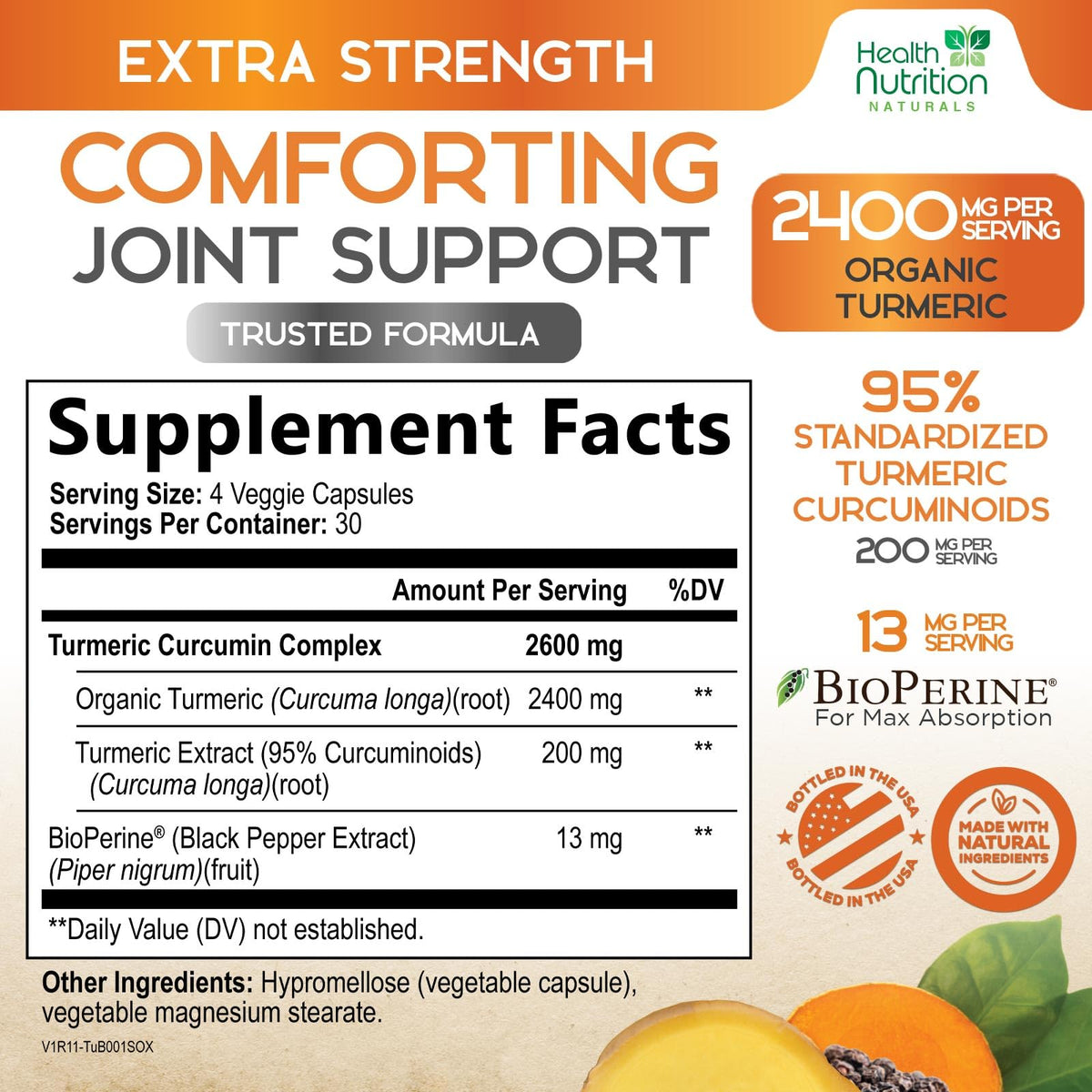 high potency turmeric curcumin capsules