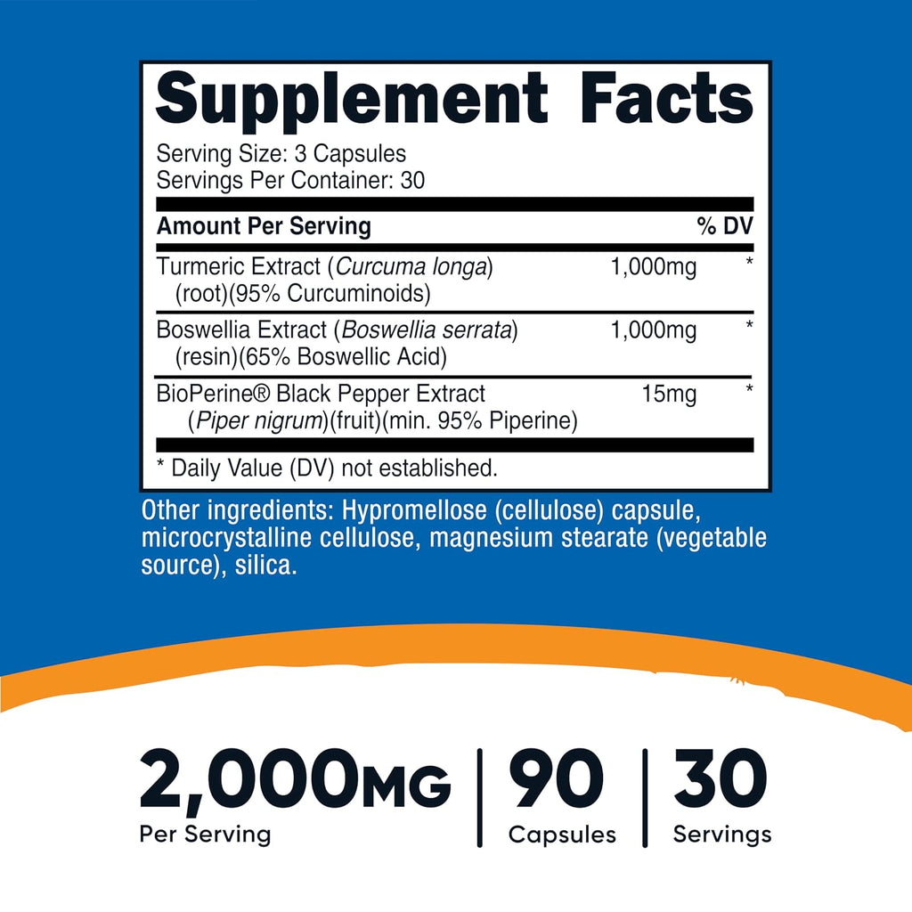 High potency turmeric curcumin supplement