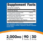 High potency turmeric curcumin supplement