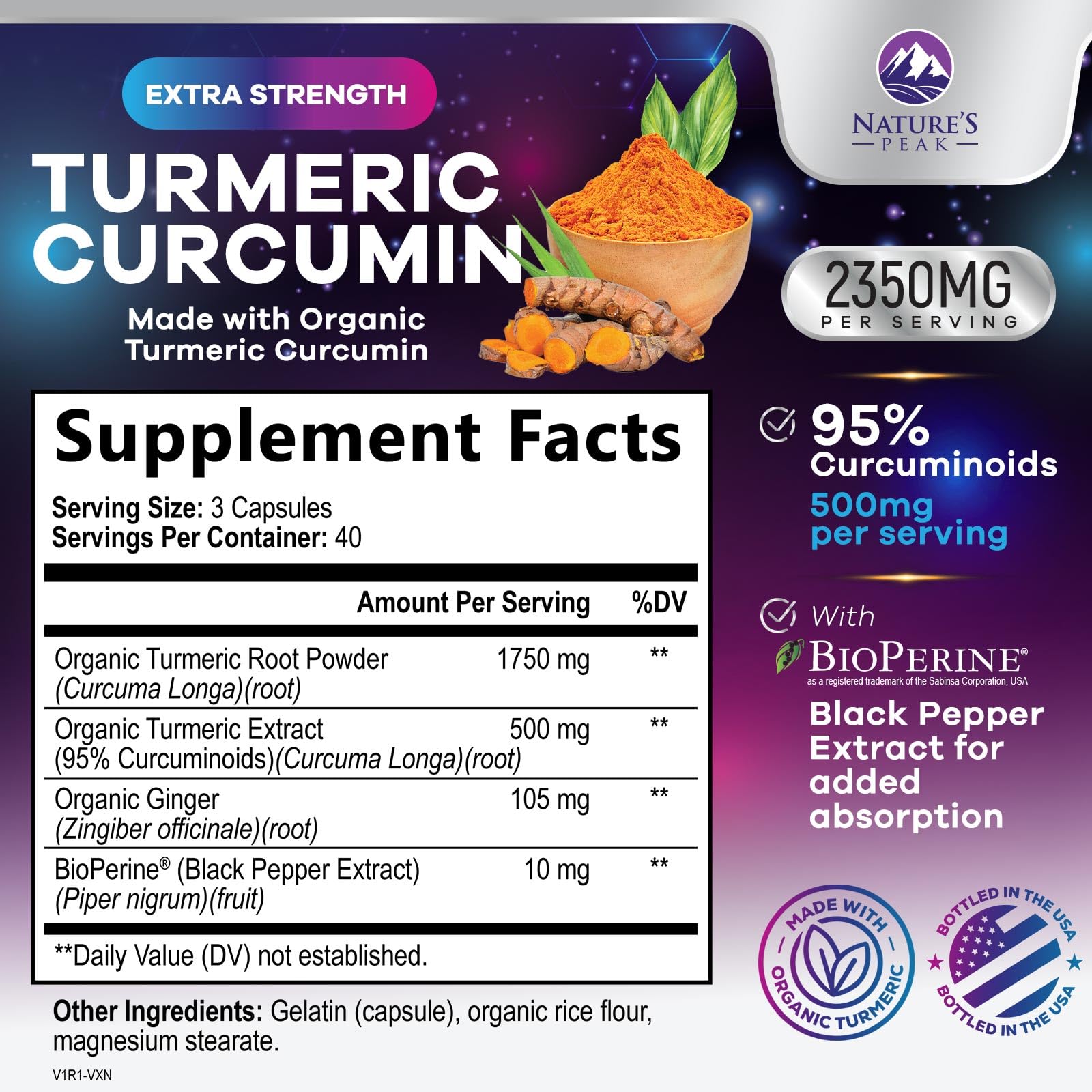 high potency turmeric curcumin supplement