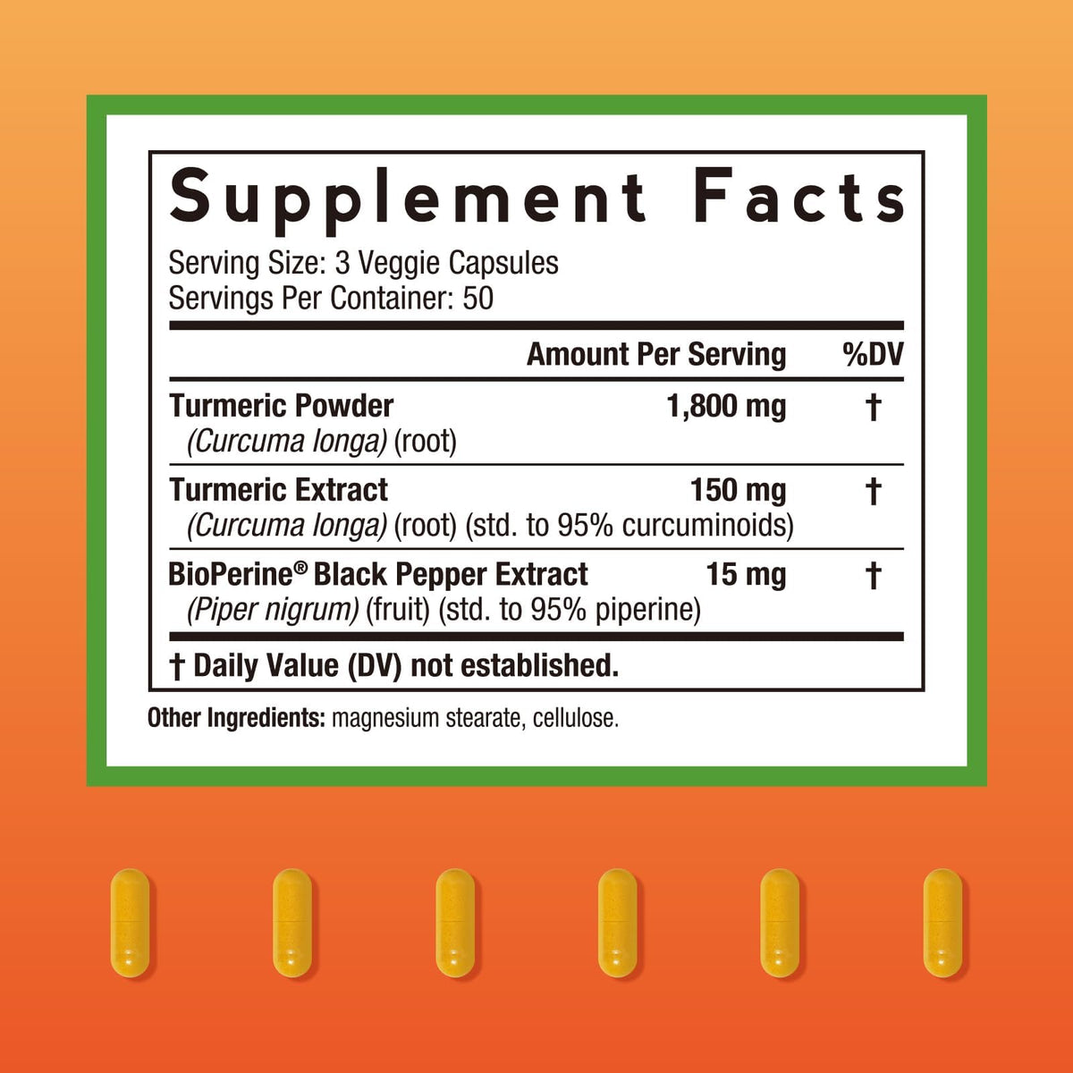 high potency turmeric curcumin supplement