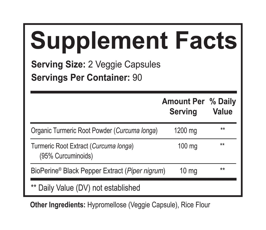 high potency turmeric curcumin supplement