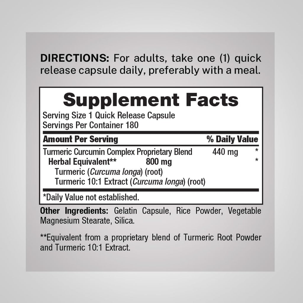 high potency turmeric curcumin supplement