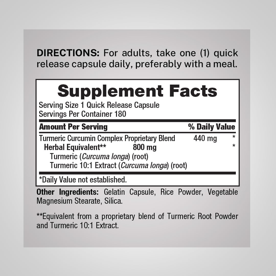 high potency turmeric curcumin supplement