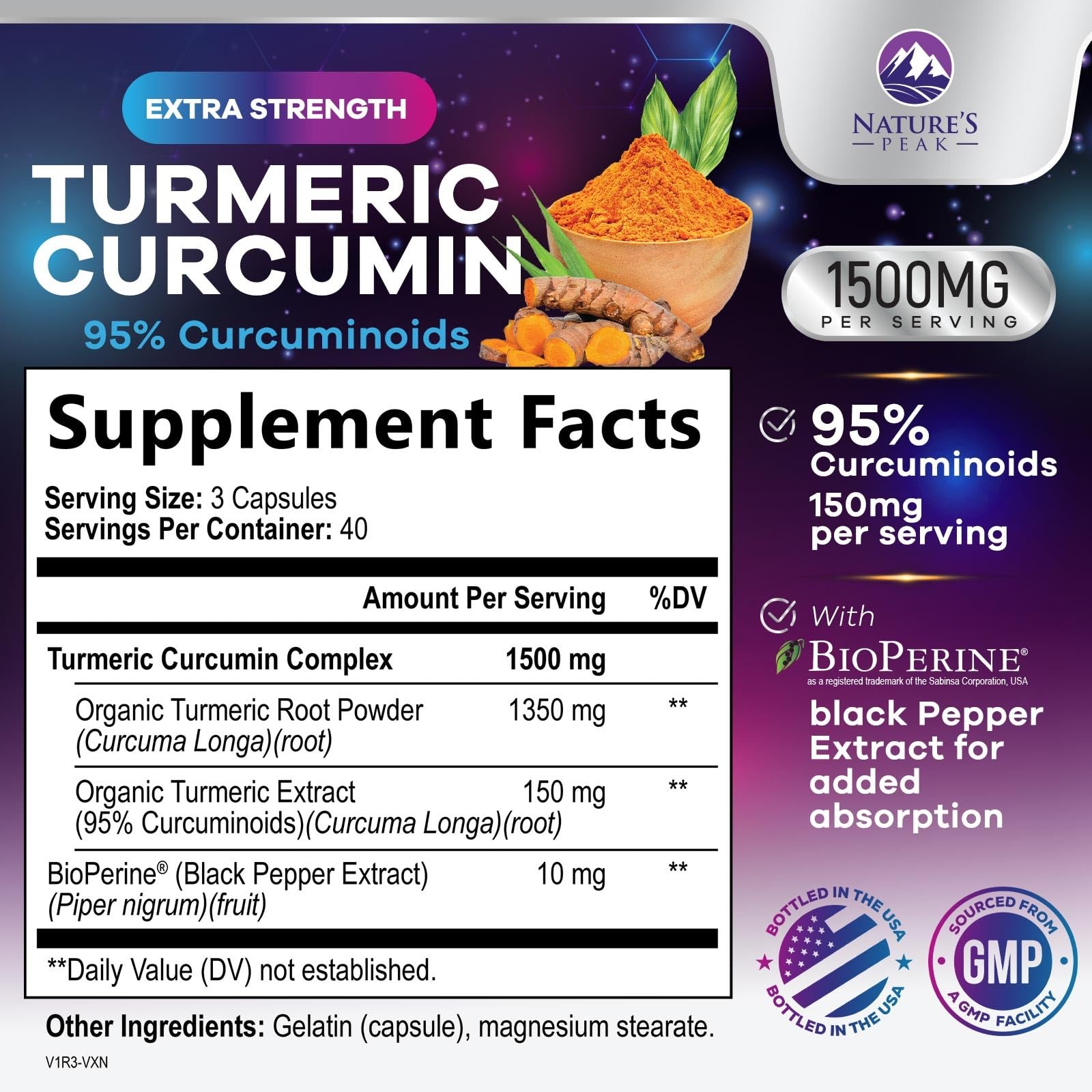 high potency turmeric curcumin supplement