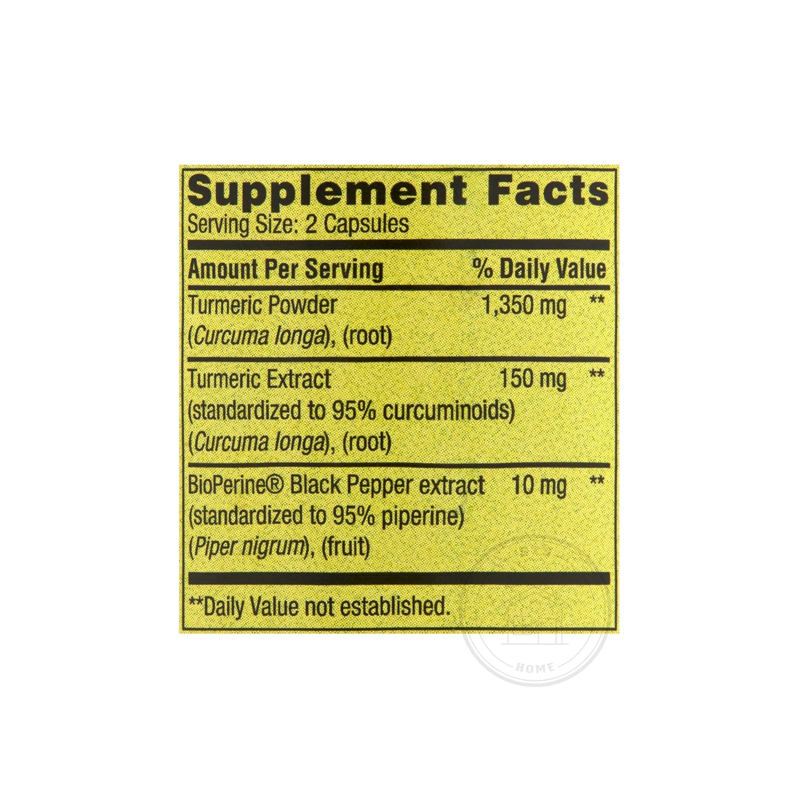 high potency turmeric curcumin supplement
