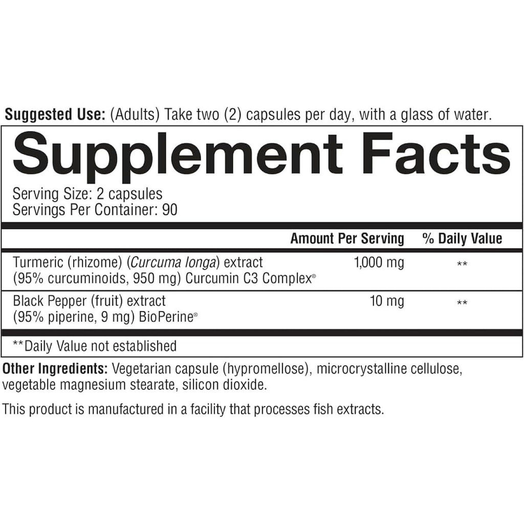 high potency turmeric curcumin supplement