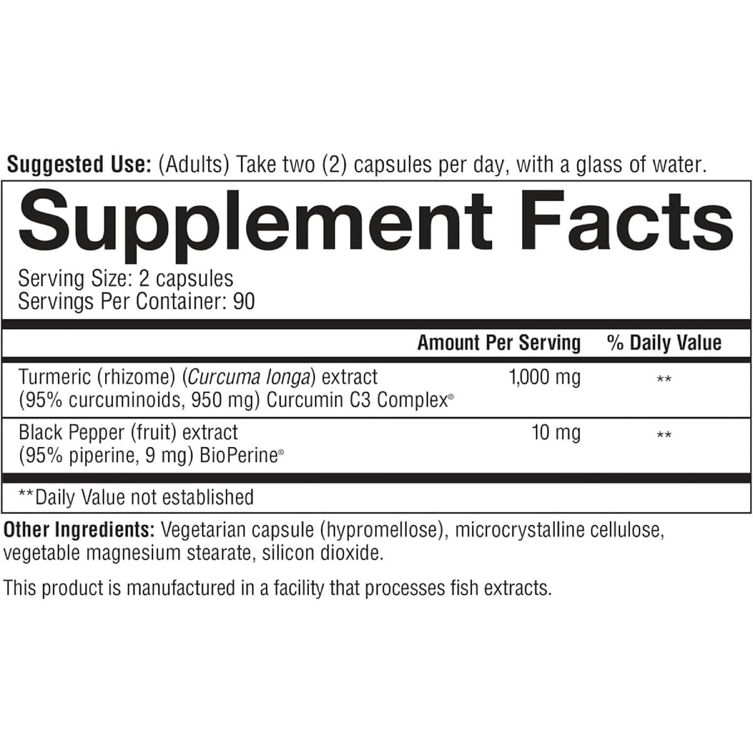 high potency turmeric curcumin supplement