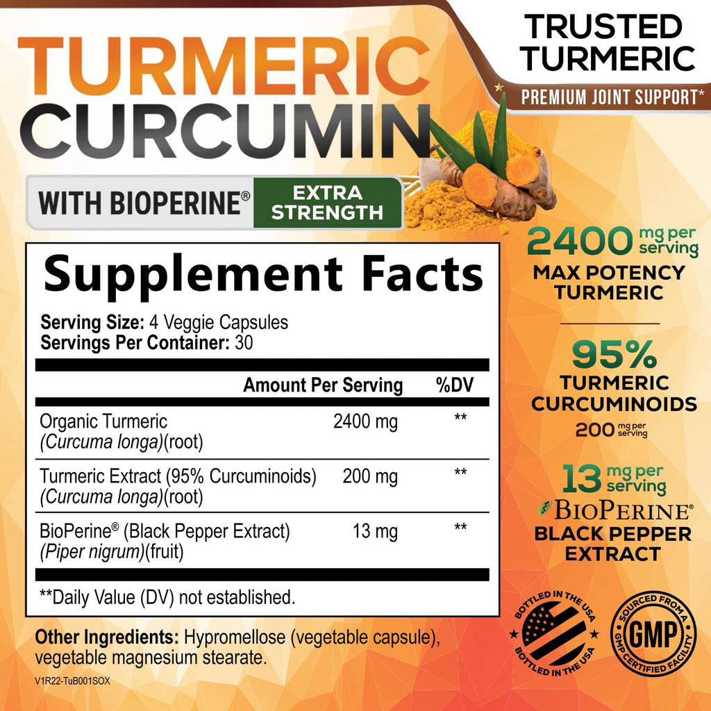 high potency turmeric curcumin supplement