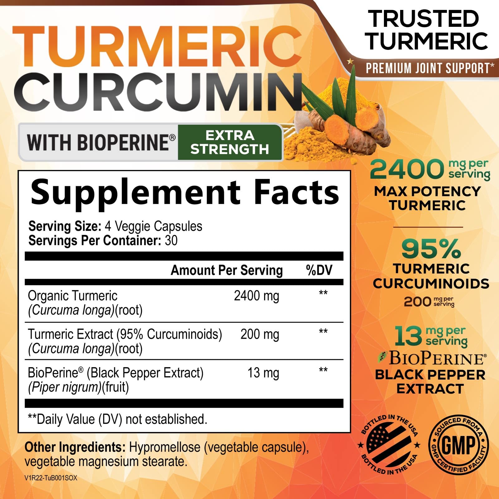 high potency turmeric curcumin supplement