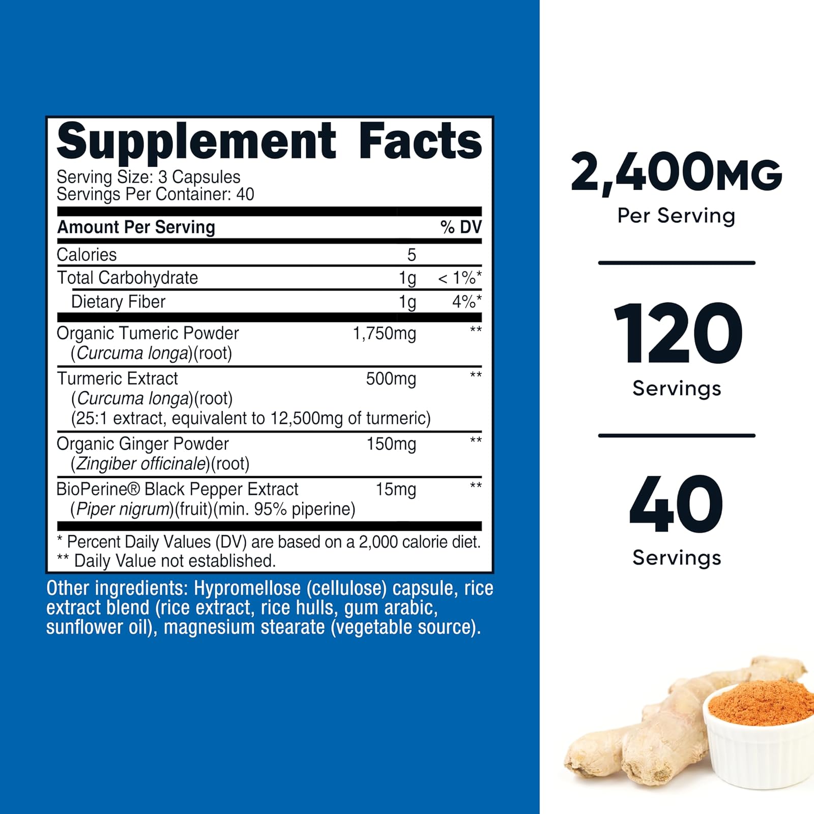 high potency turmeric curcumin supplement