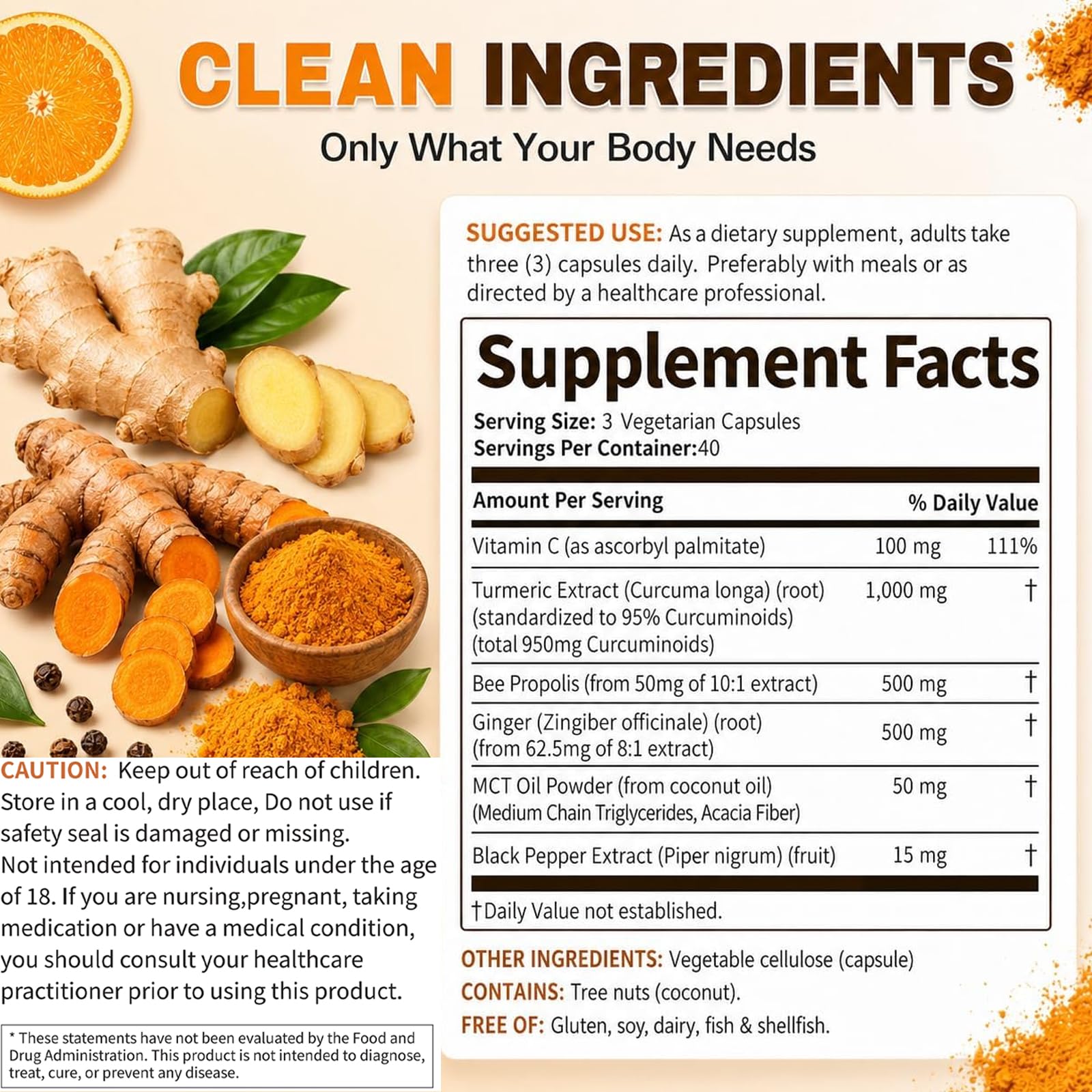high potency turmeric curcumin supplement