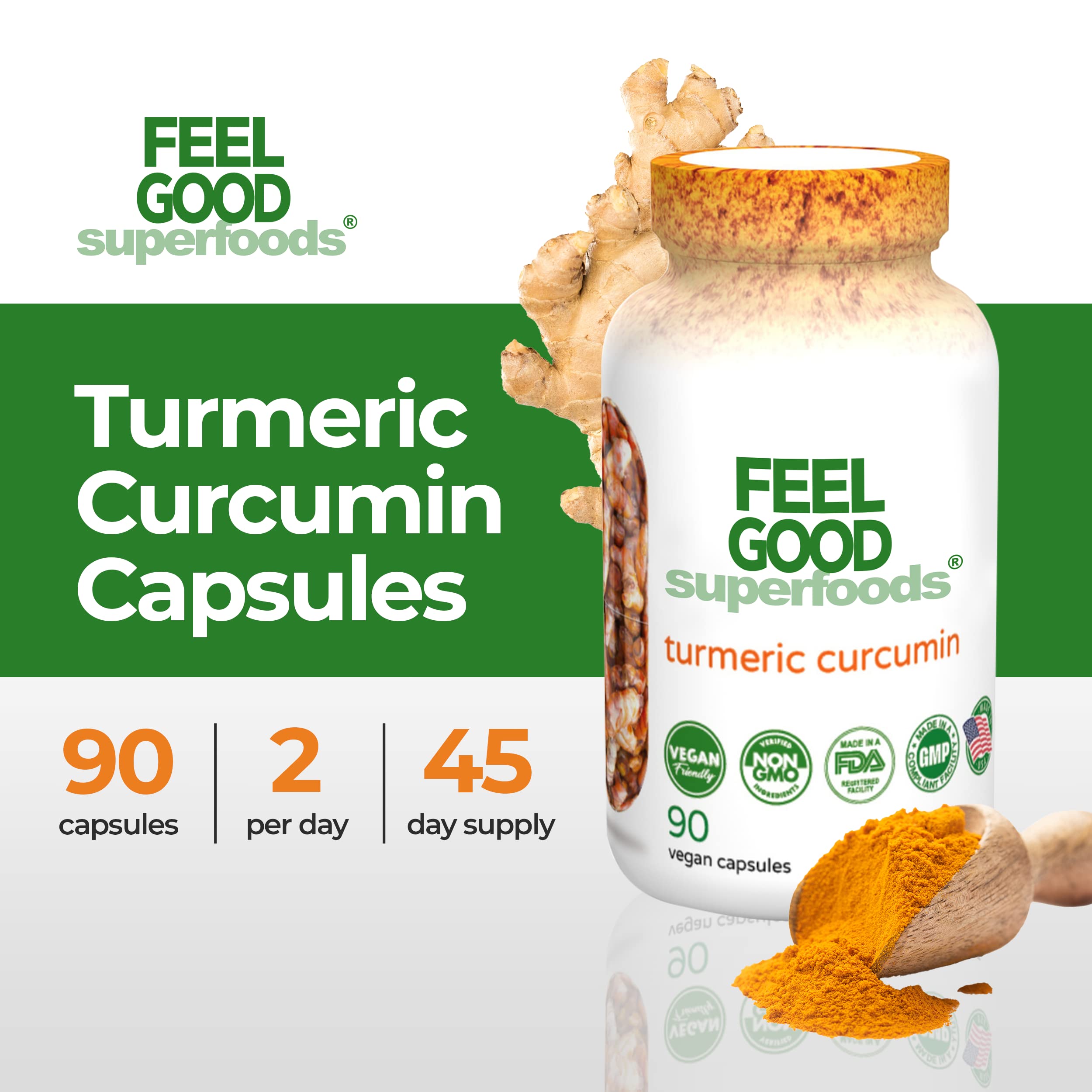 High potency turmeric curcumin supplement