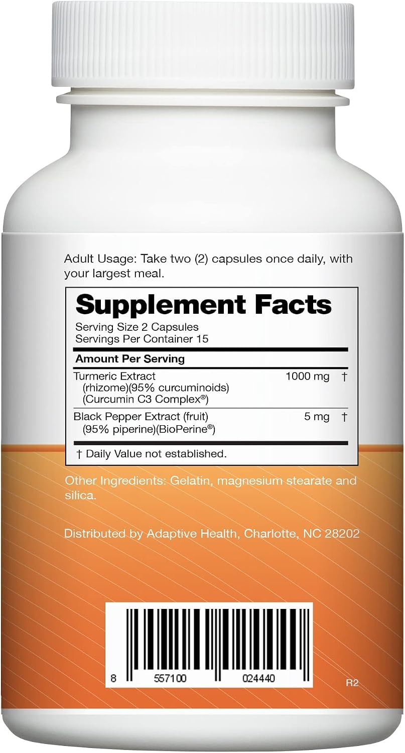 high potency turmeric & curcumin supplement