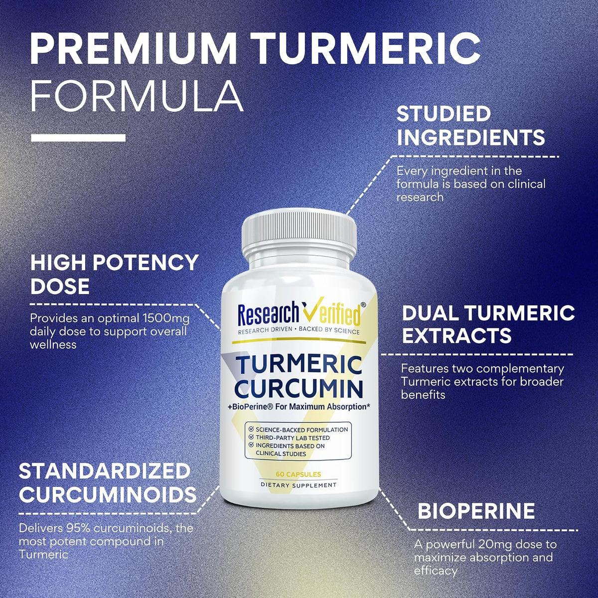 high potency turmeric curcumin supplement
