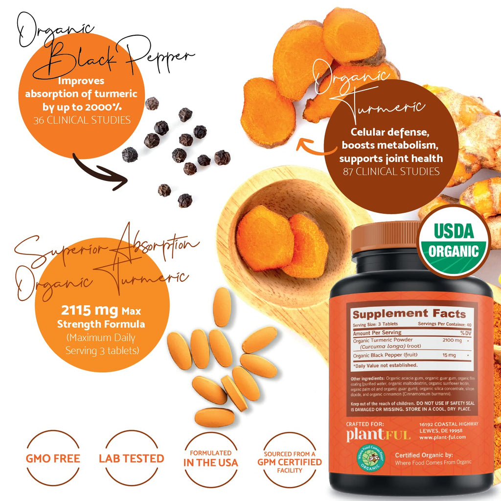 high potency turmeric curcumin tablets