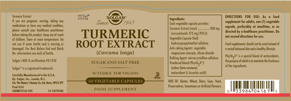 high potency turmeric extract 400 mg