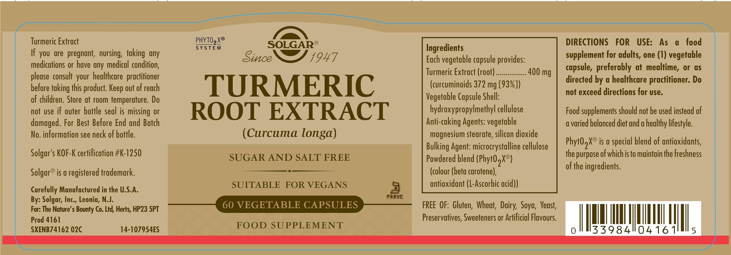 high potency turmeric extract 400 mg