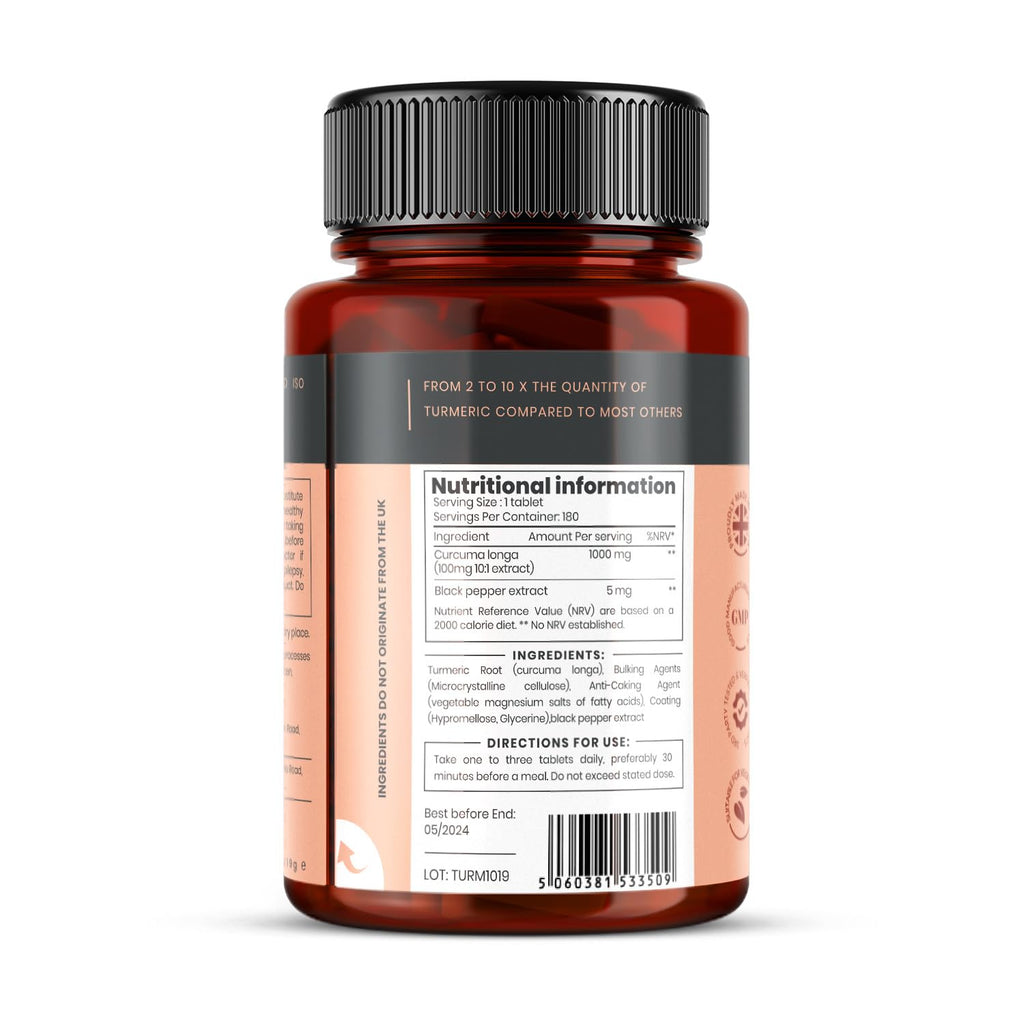 High potency turmeric for inflammation