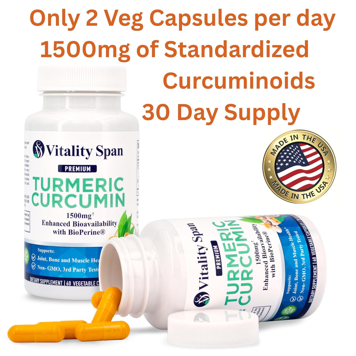 High potency turmeric for joint health