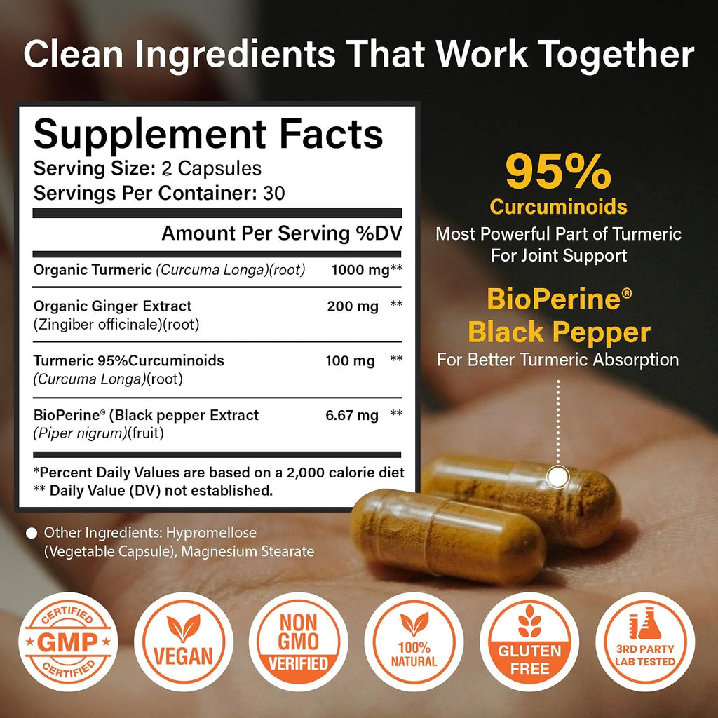 High potency turmeric for joint support